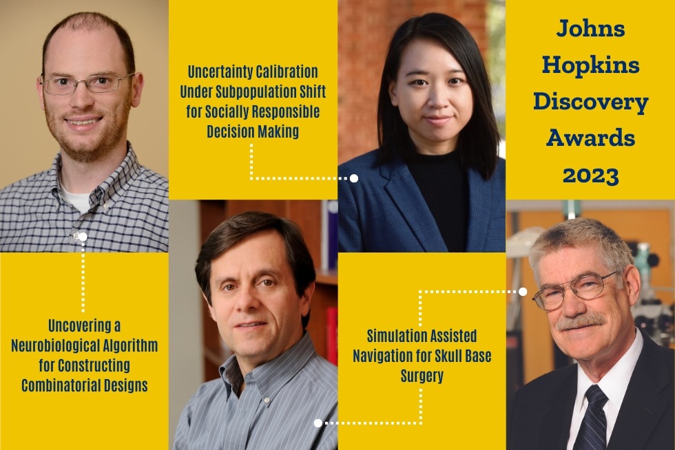 Dinitz, Kazanzides, Liu, Taylor presented with Johns Hopkins Discovery ...