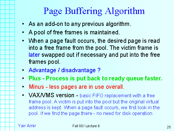Page Buffering Algorithm