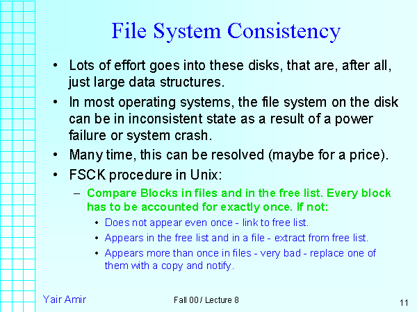 File System Consistency